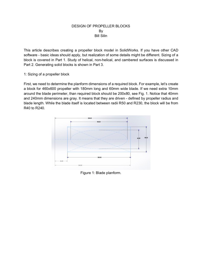 DESIGN OF PROPELLER BLOCKS | Indoor News and Views